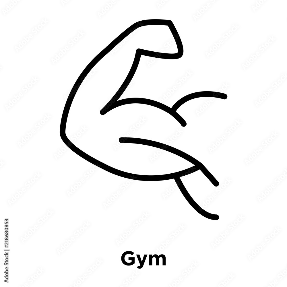 gym icons isolated on white background. Modern and editable gym icon ...