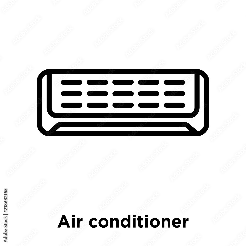 air conditioner icons isolated on white background. Modern and editable ...