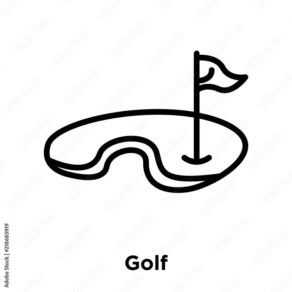 golf icons isolated on white background. Modern and editable golf icon ...
