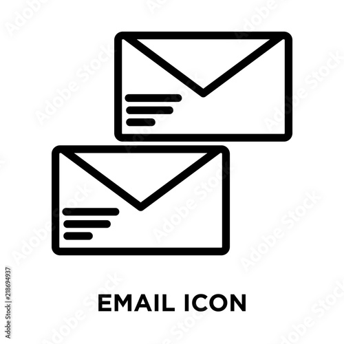 Email Icon Black And White Simple