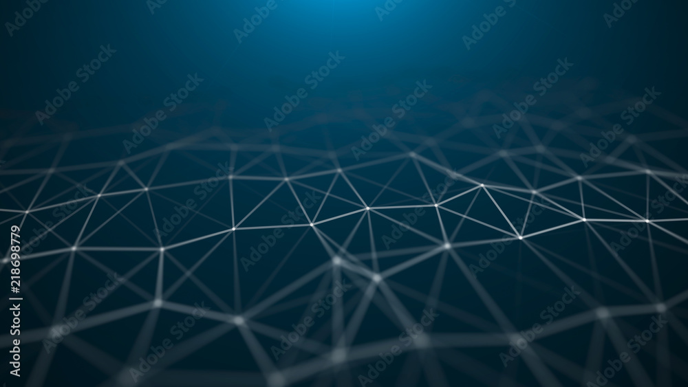 Science background. 3D illustration. 3d rendering. abstract 3D big data ...