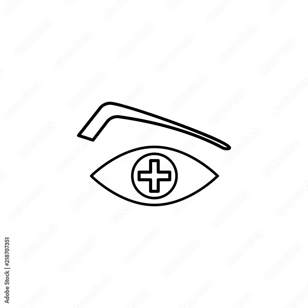 eye treatment icon. Element of disabled icon for mobile concept and web ...