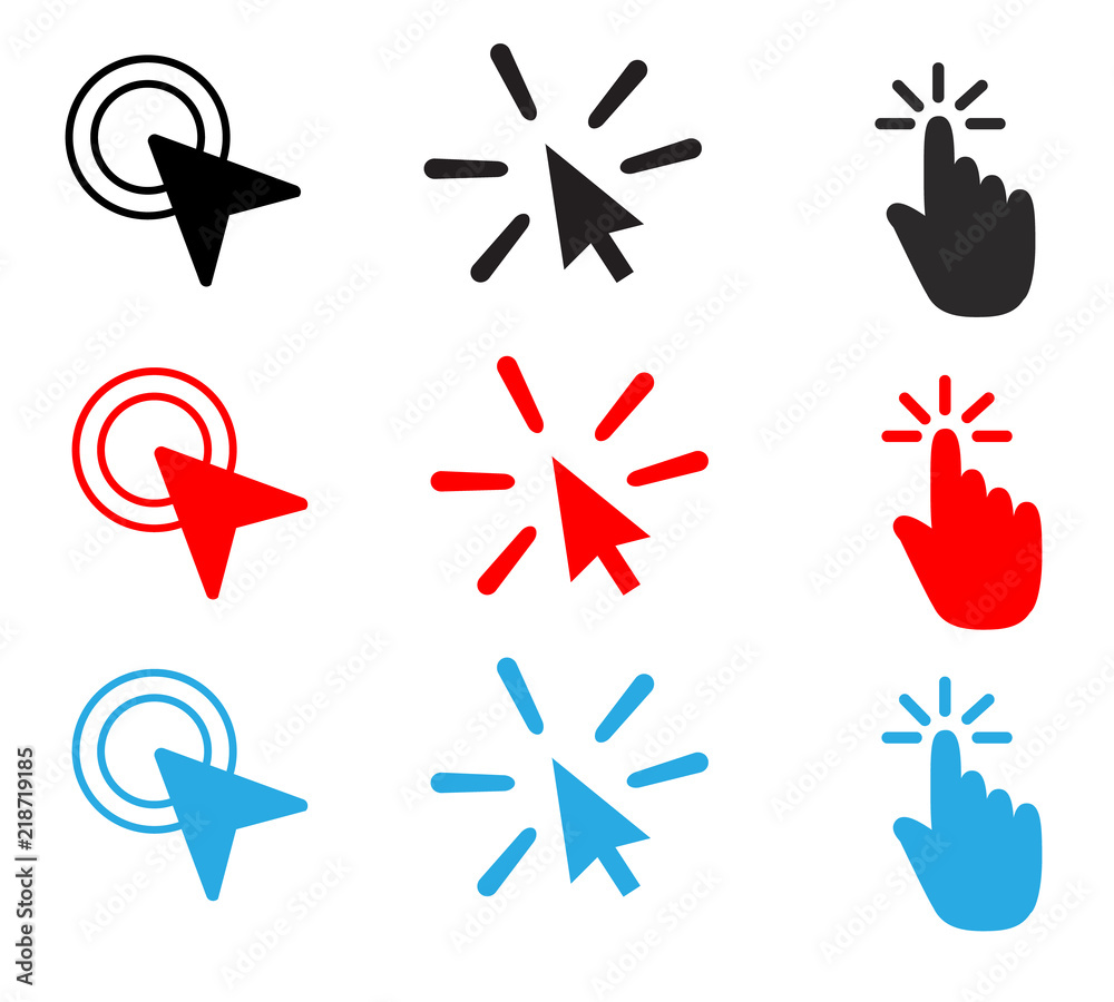 set double click filled vector icon. mouse double click icon on white ...