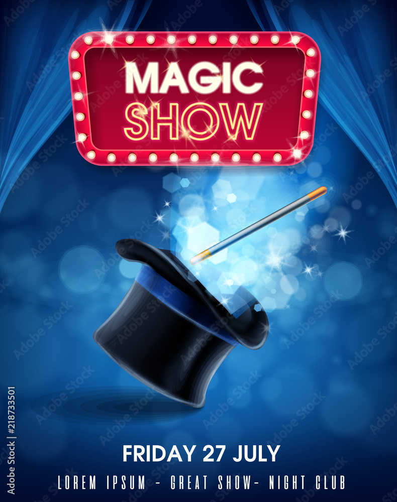 magic show Stock Vector | Adobe Stock