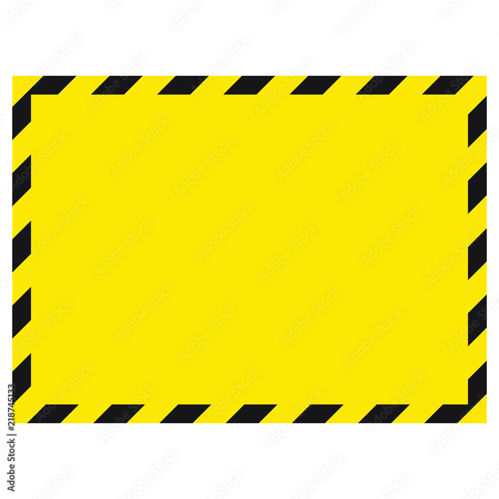 Warning Striped Square Background Warning To Be Careful Potential