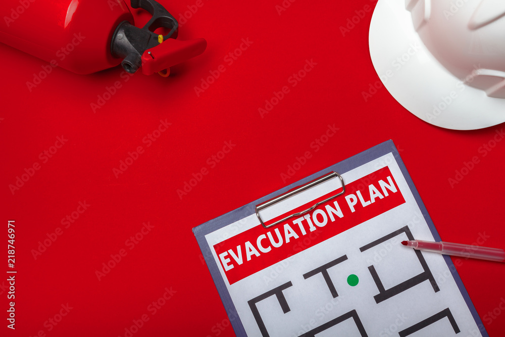 Emergency evacuation plan Stock Photo | Adobe Stock