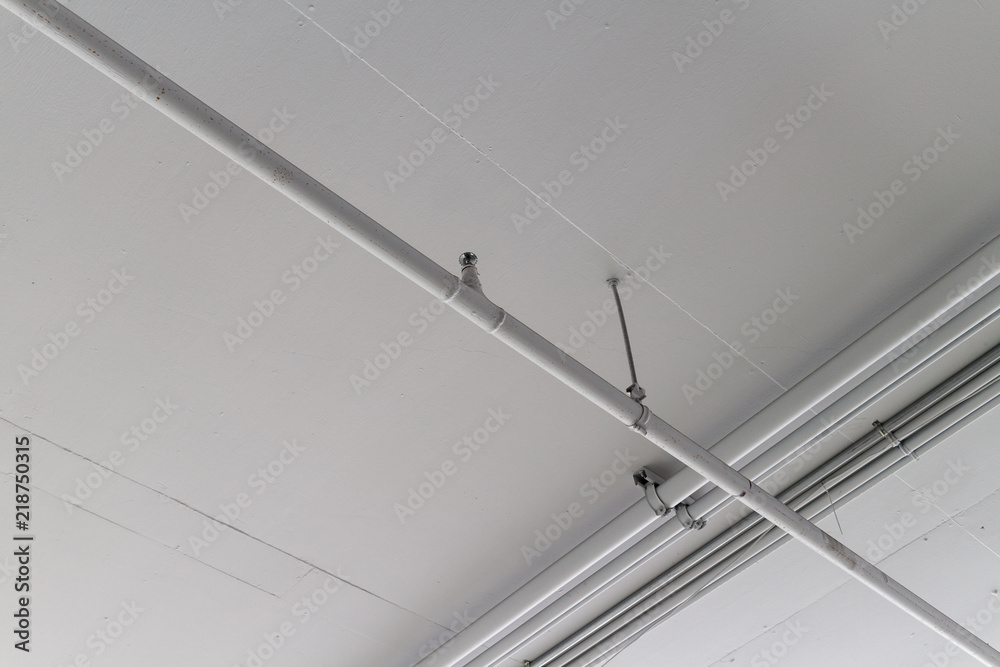 fire sprinkler system on ceiling or ceiling type automatic fire ...