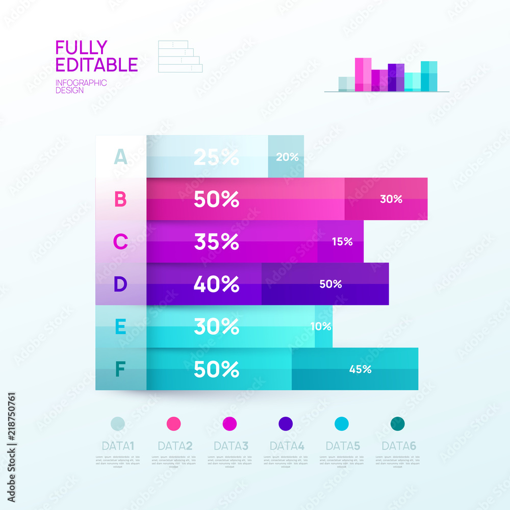 Vector infographic design template. Diagram for data presentation ...