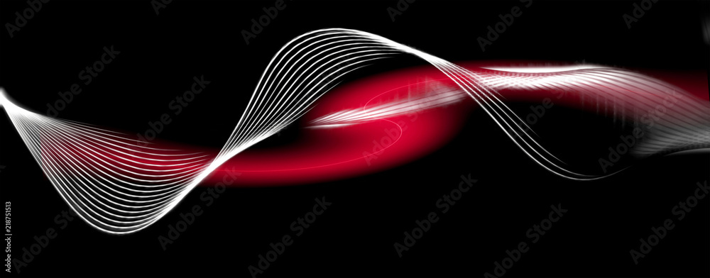 Flux effect wave. Dynamic motion energy. Design template illustration ...