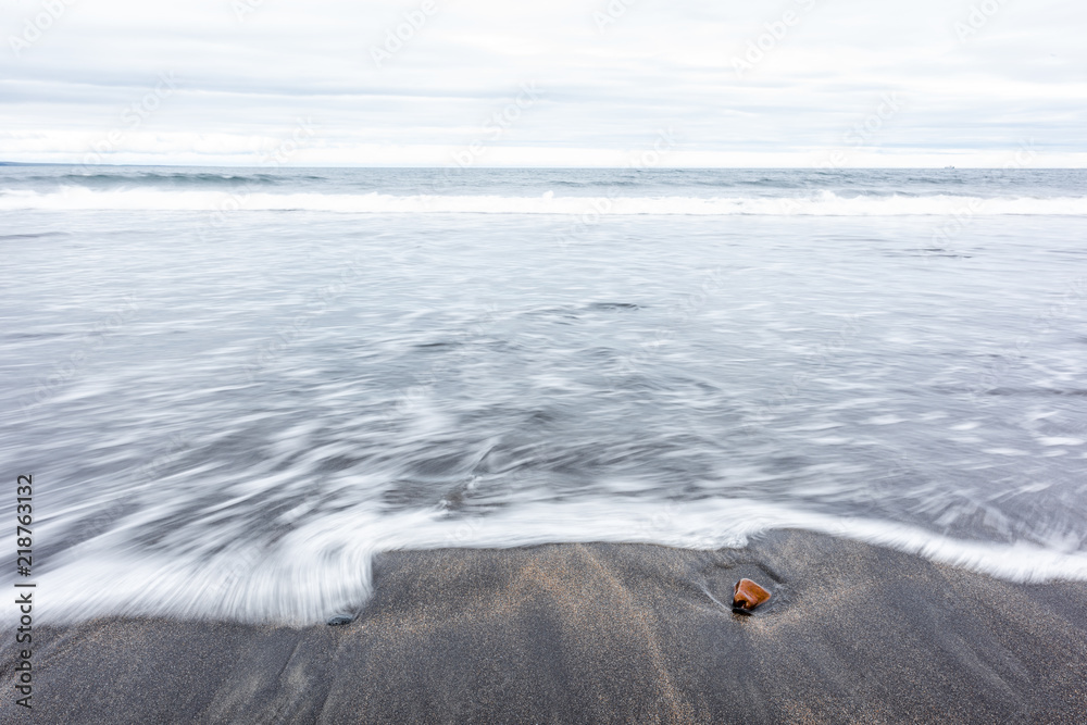 Rocky Seashore Close Up Wet