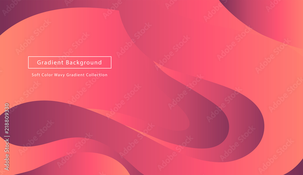 Wavy geometric abstract gradient background, trendy liquid gradients ...