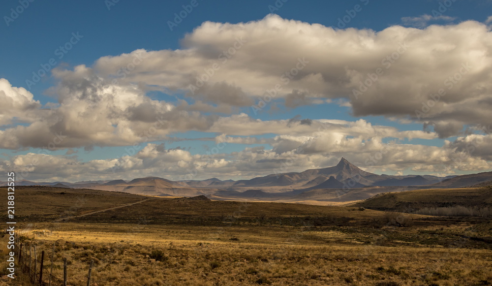 Karoo winter landscape in the Nieu Bethesda district South Africa image ...