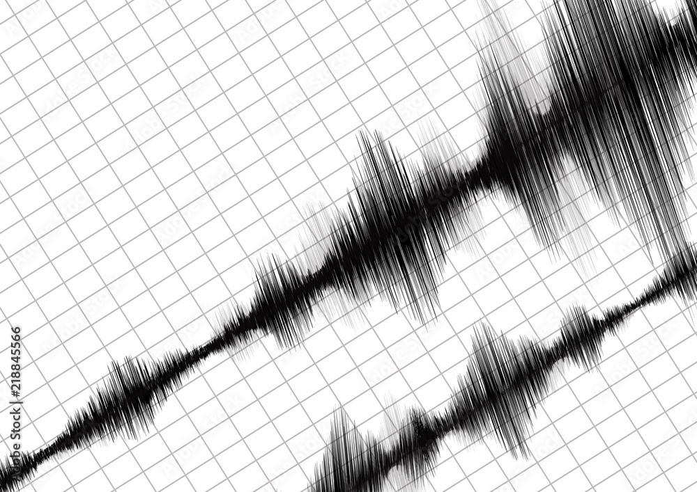 Earthquake graph design,Chart of a seismograph,design for education and ...