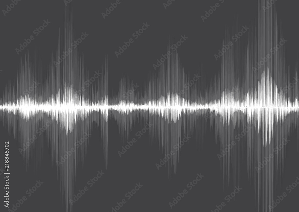 Classic Earthquake Wave on Grey paper background,audio wave diagram ...