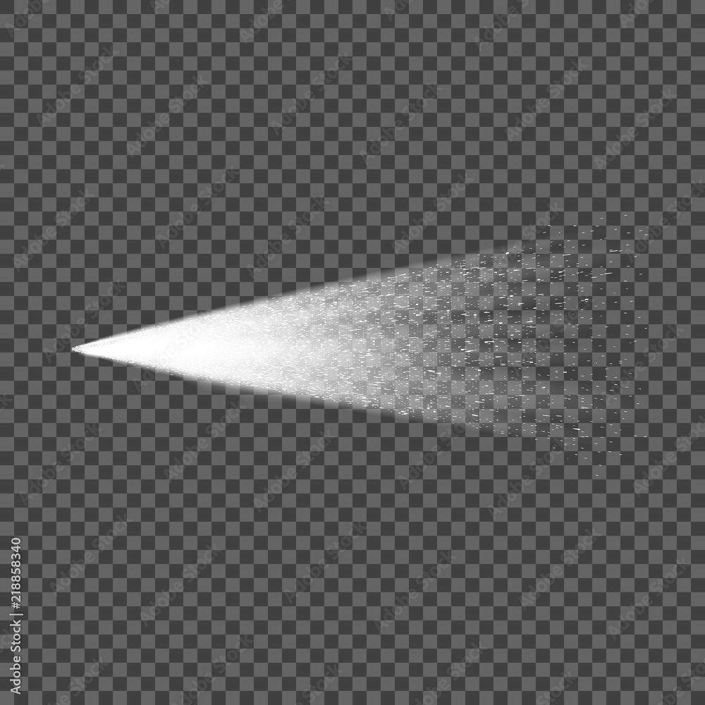Vector effect of white water spray . Pulverizer Cosmetic jets. The ...