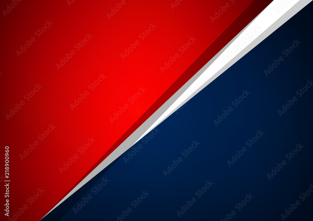 Abstract red and blue overlap vector background, Can be used in artwork ...