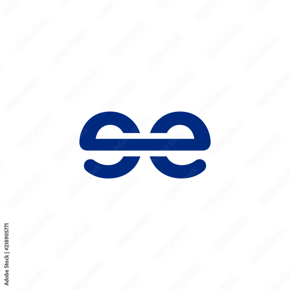Letter E Flip Logo Stock Vector | Adobe Stock