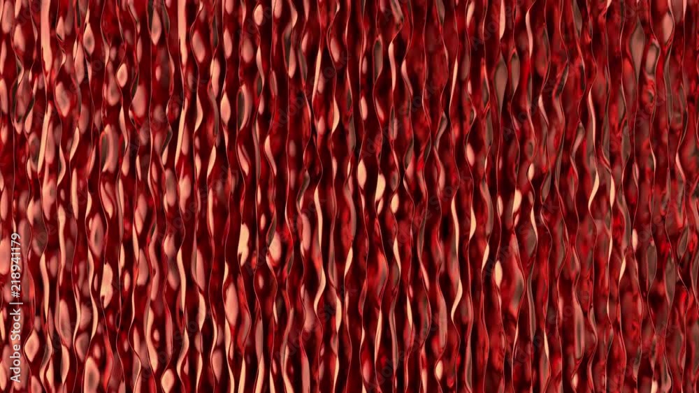 3d structure. Red wave background. Beautiful organic red texture ...