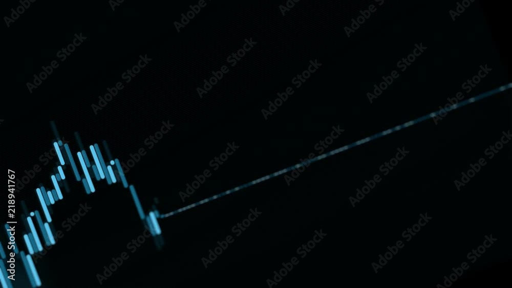 Vidéo Stock Stock trading application/software interface. Screen with ...