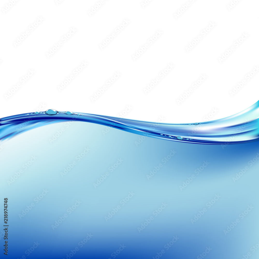 Texture of water waves isolated on white background. Stock Vector ...