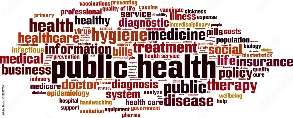 Public health word cloud Stock Vector | Adobe Stock