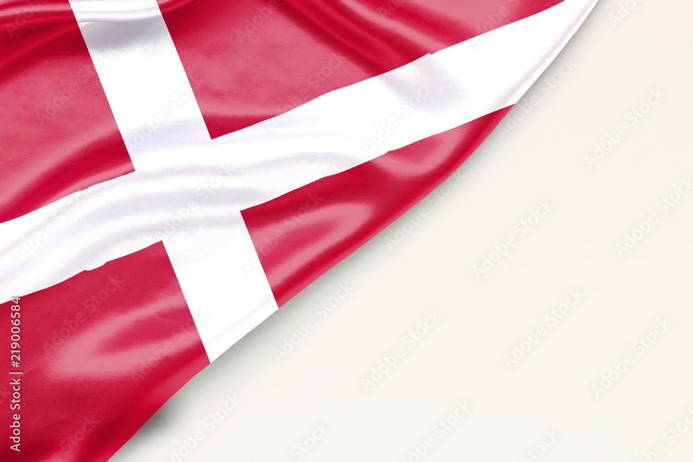 Flag of Denmark with place for text Stock Photo | Adobe Stock
