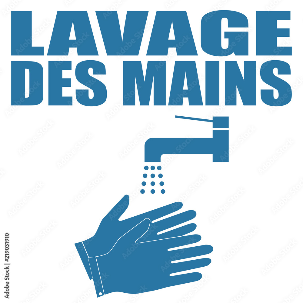 Logo lavage des mains. vector de Stock | Adobe Stock