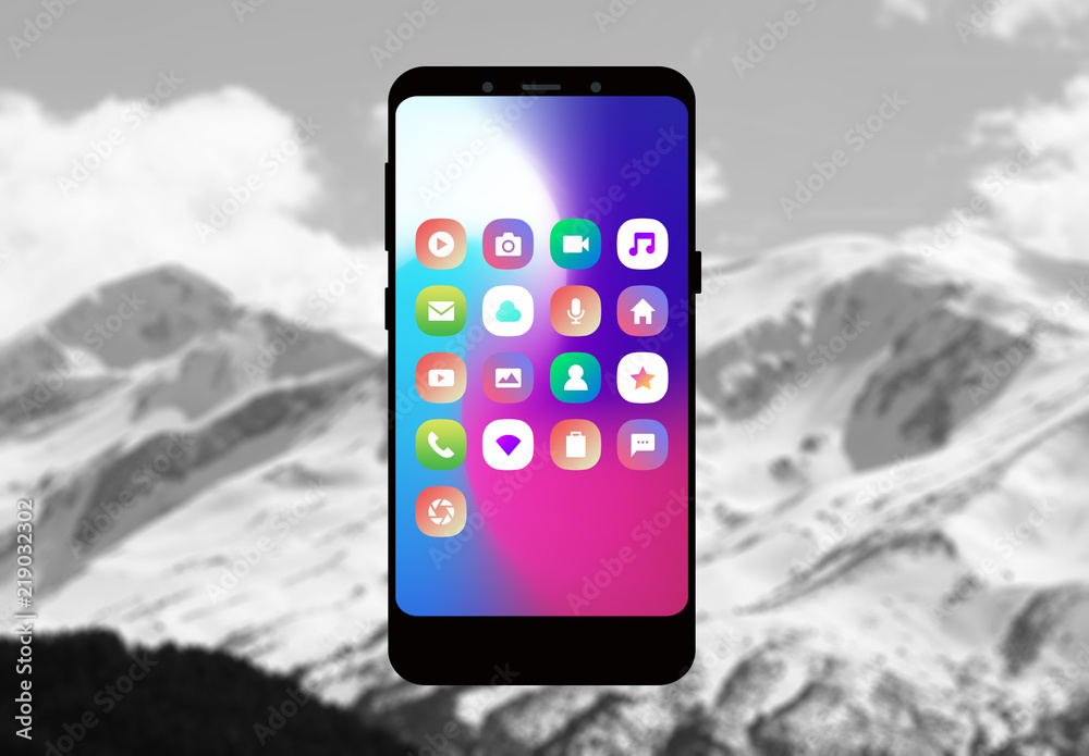 Sleek App UI Set Stock Template | Adobe Stock