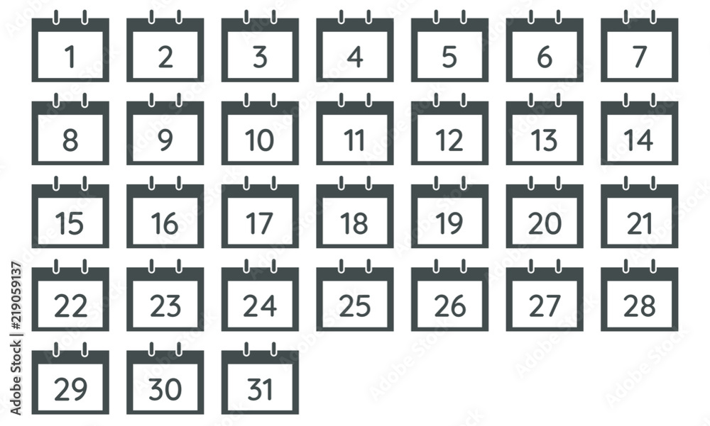 calendar Stock Vector | Adobe Stock