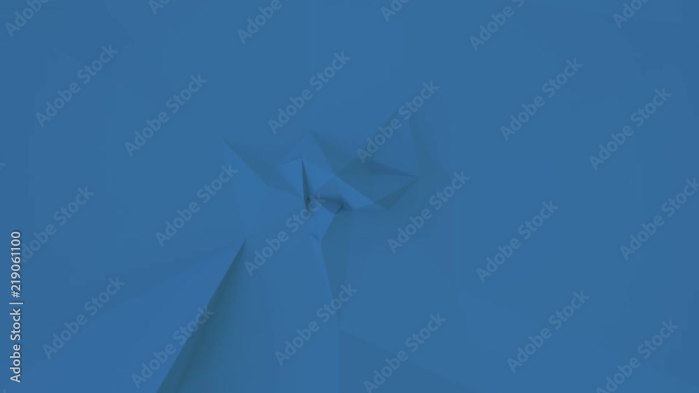 Vidéo Stock Abstract Low Poly Origami. 3d Animation. Surface Morphing ...