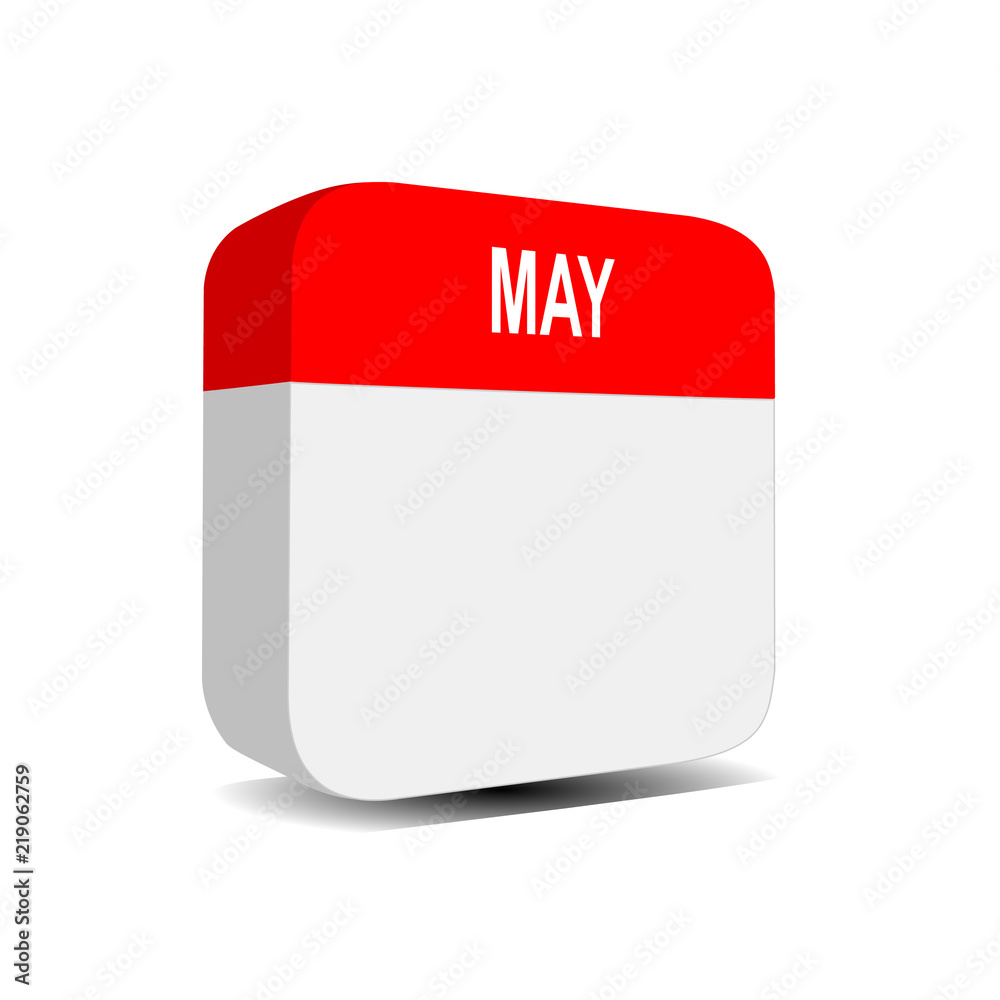 calendar icon May Stock Illustration | Adobe Stock
