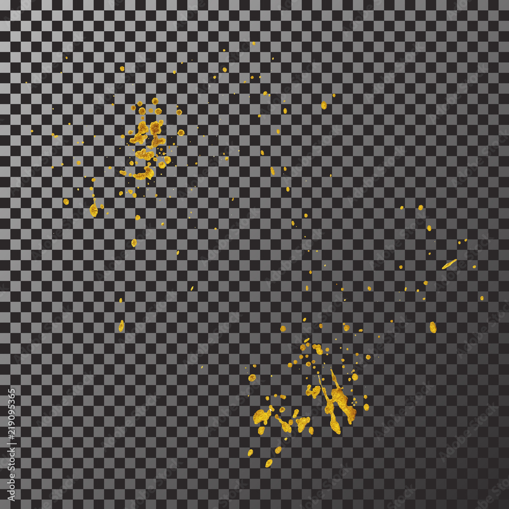 Gold paint splash smear stroke stain, brush stroke. Abstract gold ...