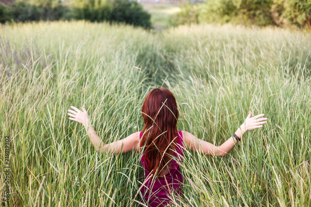 Tall Grass From Above