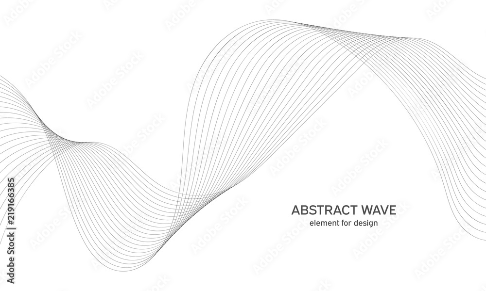 Abstract wave element for design. Digital frequency track equalizer ...
