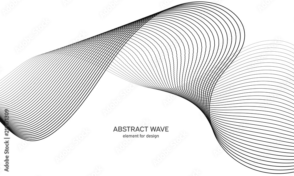Abstract wave element for design. Digital frequency track equalizer ...