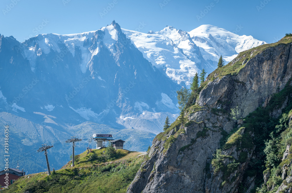Mont Blanc vu de la réserve des Aiguilles Rouges Stock Photo | Adobe Stock
