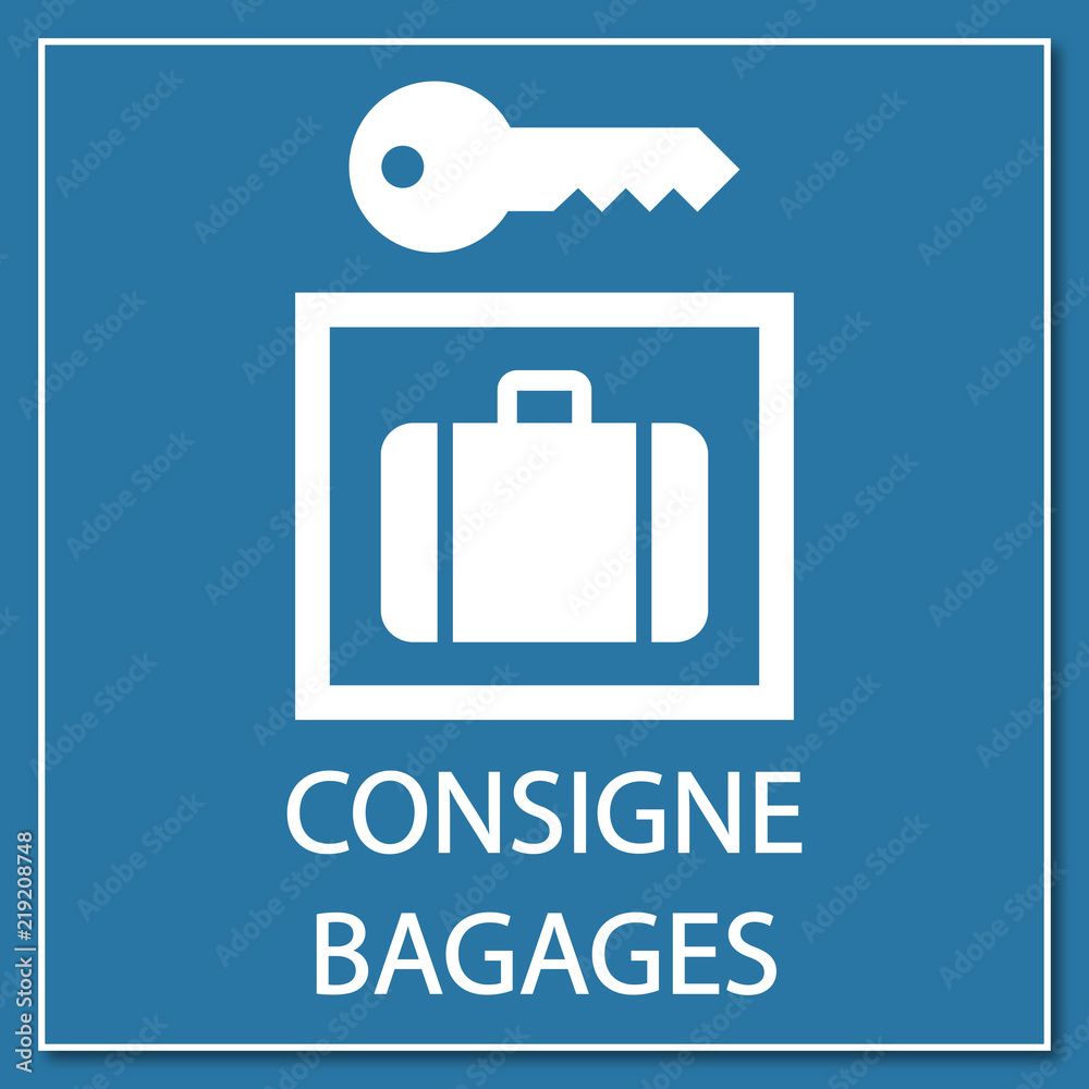 Logo consigne bagages. Stock Vector | Adobe Stock