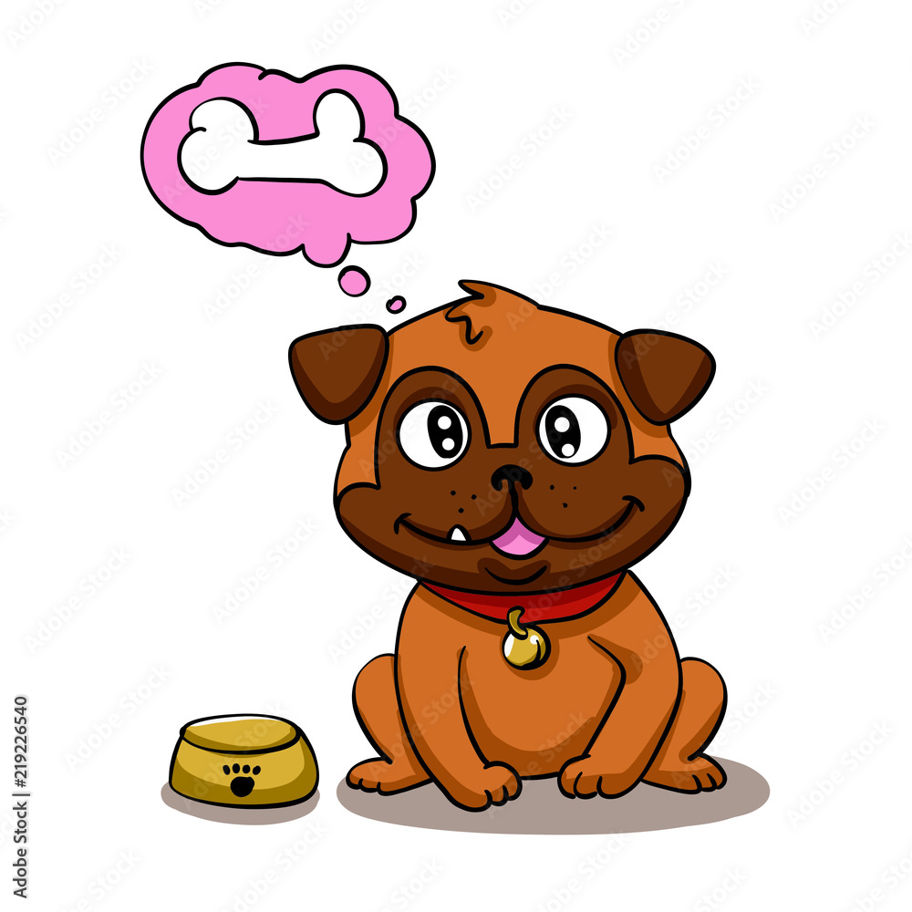 Hungry Dog Clipart