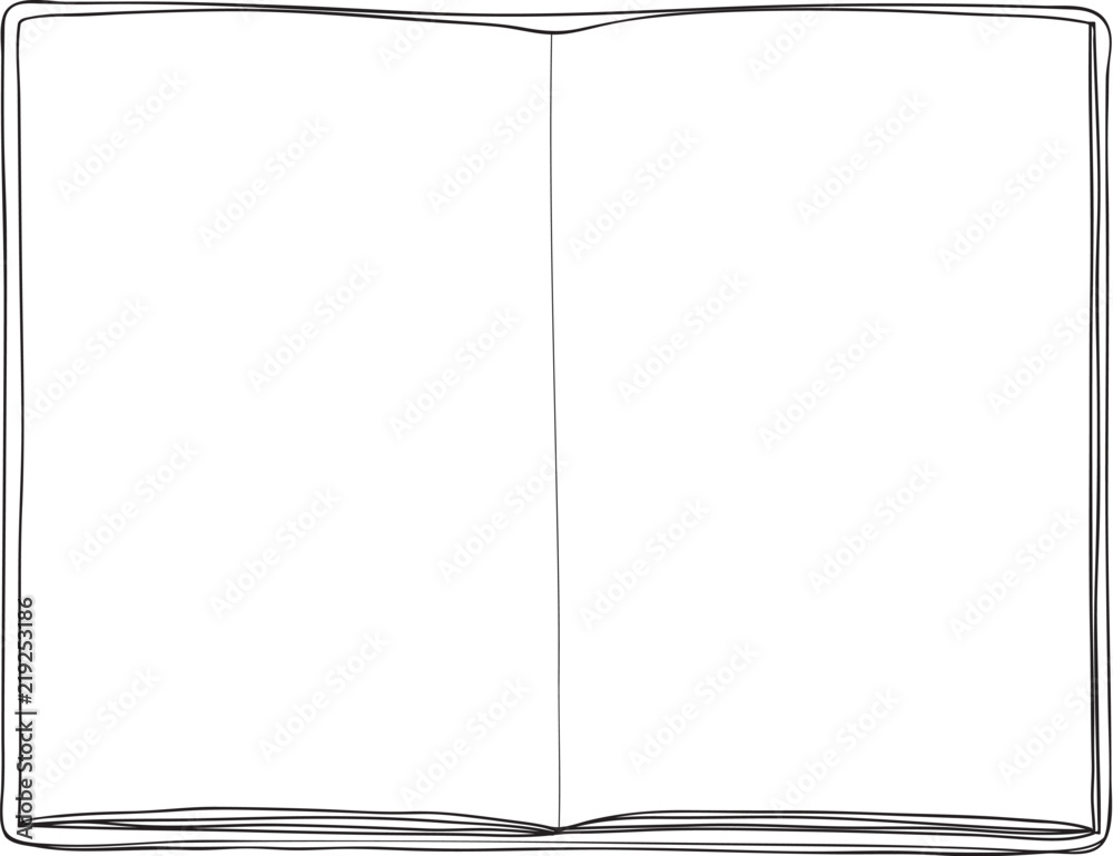 leather notebook background hand drawn vector line art illustration ...