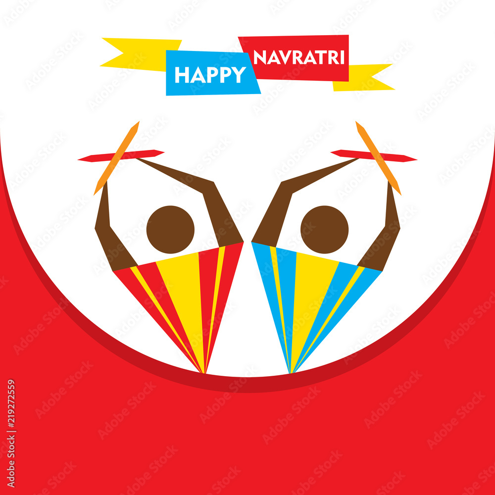 celebrate indian navratri festival poster design Stock Vector | Adobe Stock