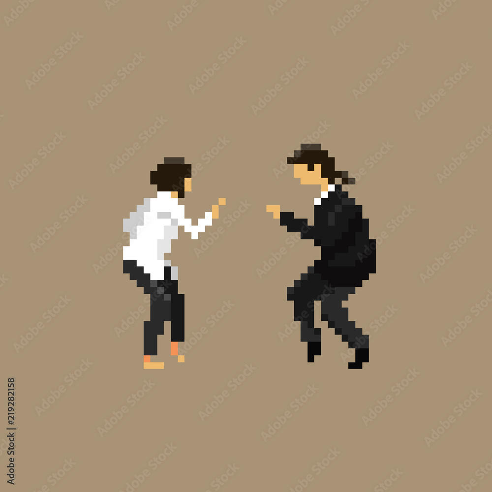 Photo & Art Print Pixel Art Pulp Fiction, Kate