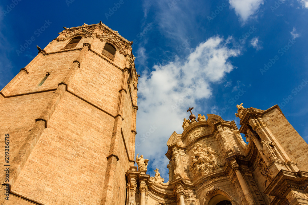 Travel photo of the old town architecture of Valencia, Spain. Valencia ...