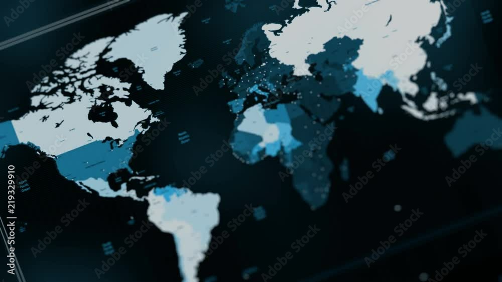 Futuristic digital interface screen. Streaming and flashing computer ...