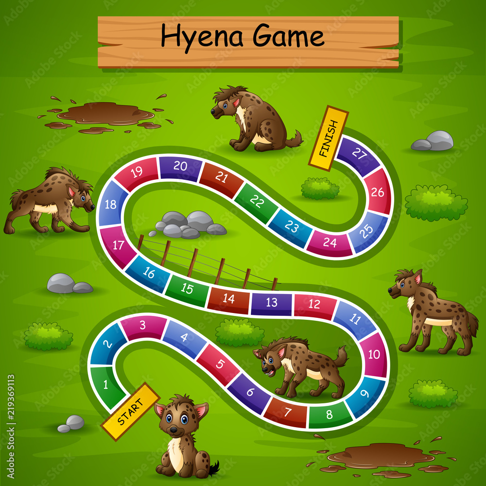 Snakes and ladders game hyena theme Stock Vector | Adobe Stock Snakes and ladders game hyena theme Stock Vector | Adobe Stock