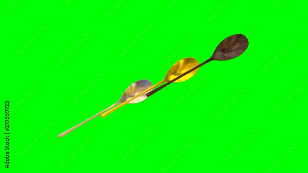 Animated rotating around y axis simple shining gold, silver and bronze ...