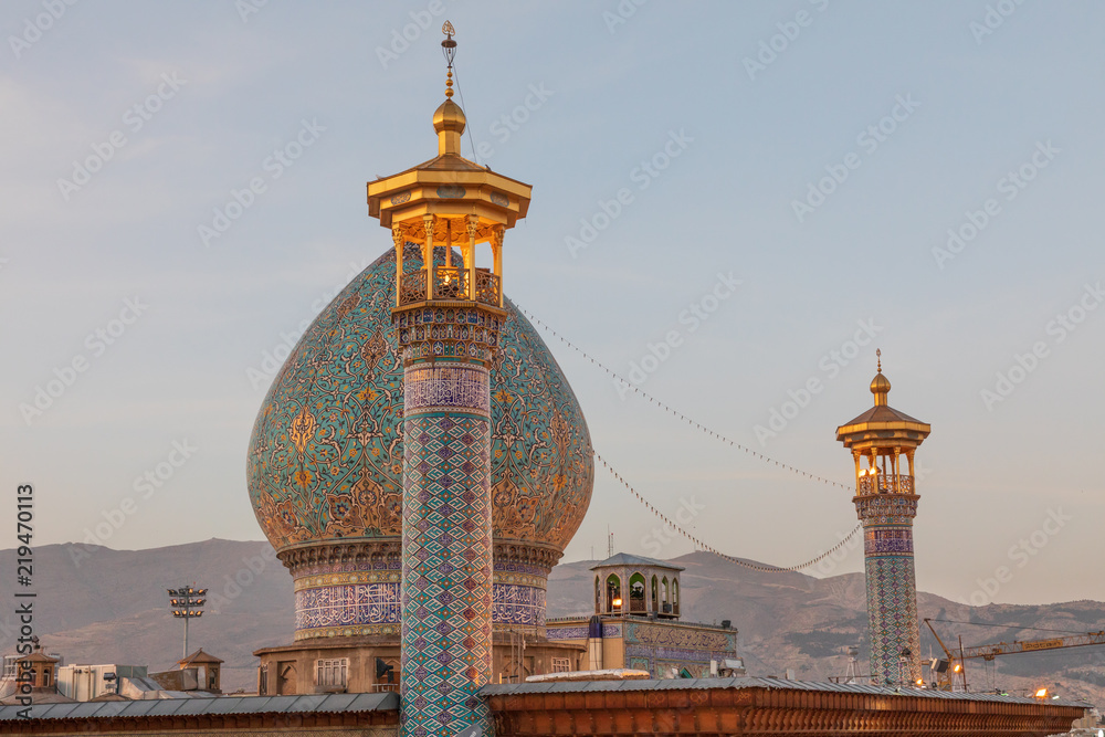 Islamic Republic of Iran. Shiraz. Shah Cheragh, Holy Shrine and ...
