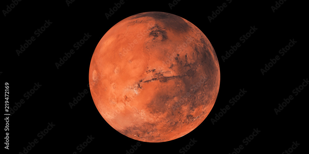 Mars red planet Stock Illustration | Adobe Stock
