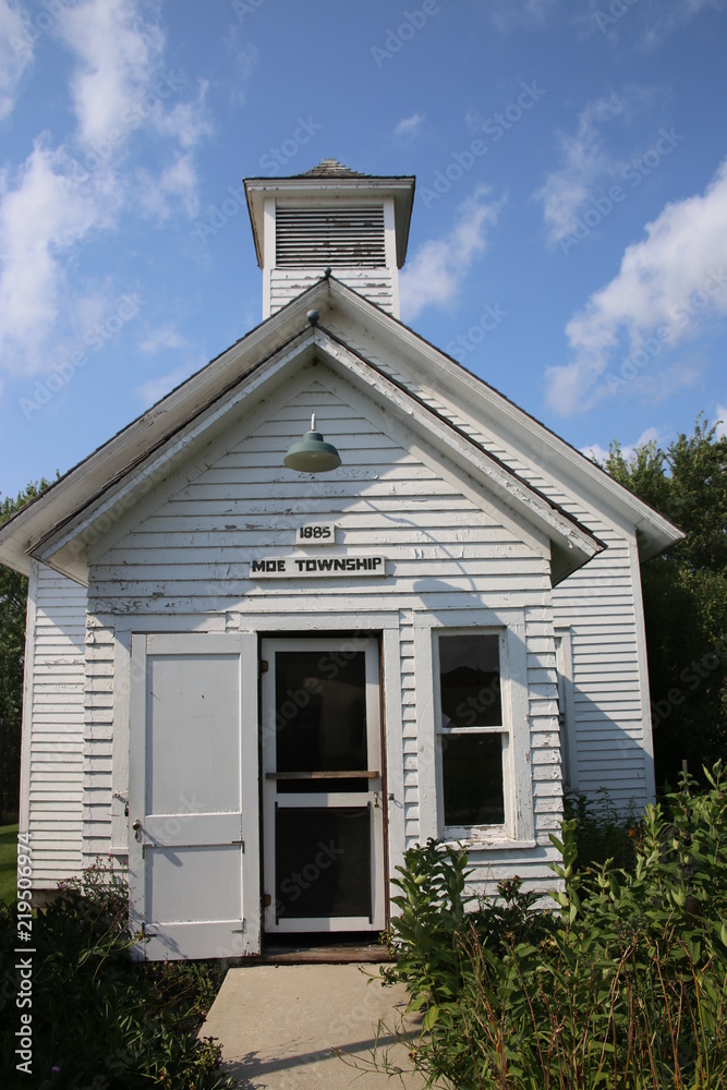 Poster Replica of an old school house on the prairie from the 1800s ...