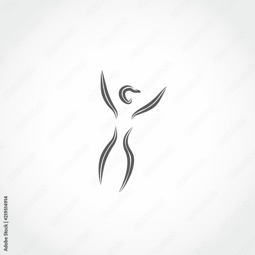 woman shape icon illustration Stock Illustration | Adobe Stock