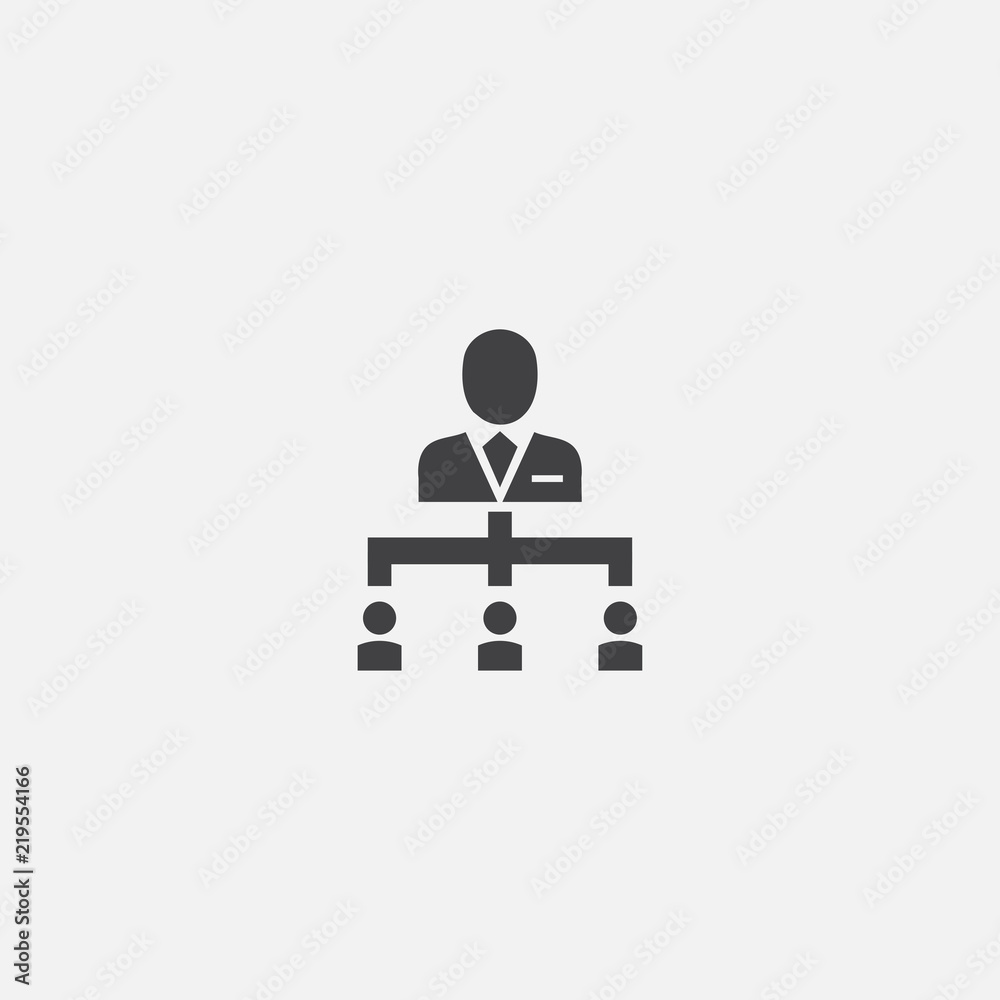 Delegation base icon. Simple sign illustration. Delegation symbol ...